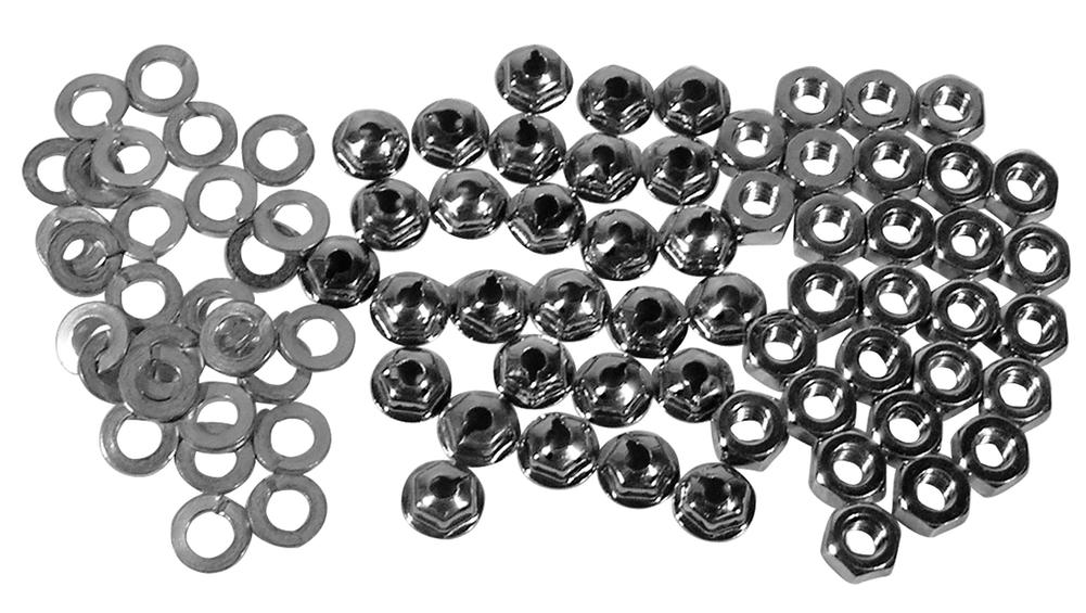 C1 1958-1962 Chevrolet Corvette Grille Bezels Nut & Washer Kit. 84 Pie ...