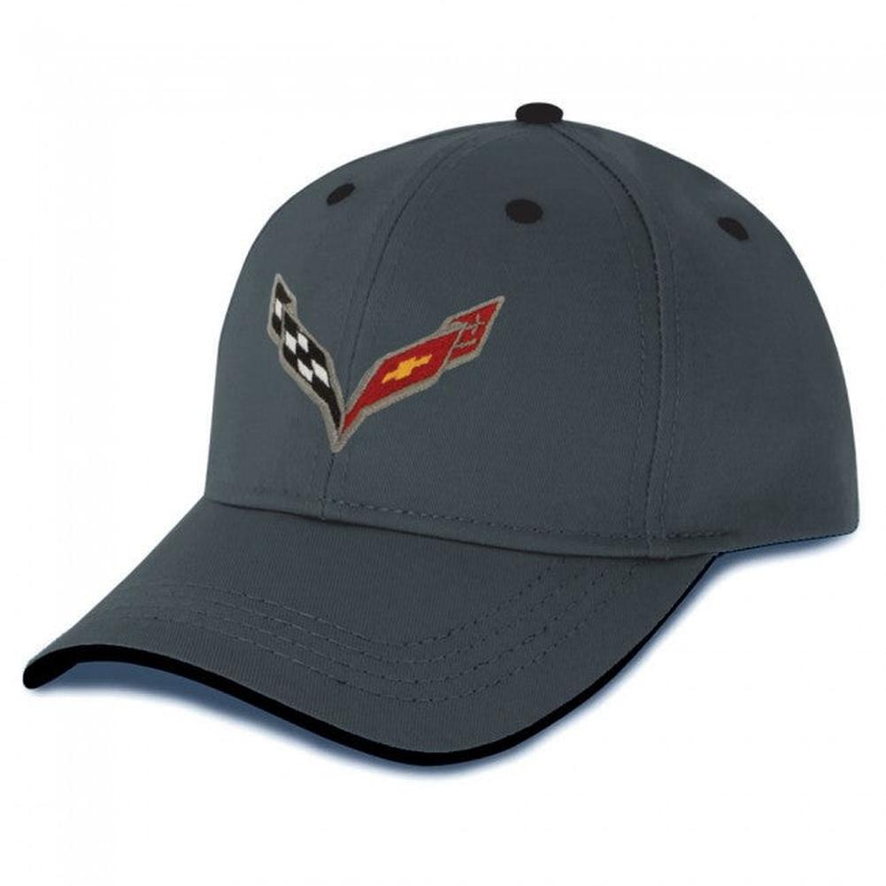 Corvette - Heritage Hat/Cap - Gray - Embroidered : C7 Stingray ...